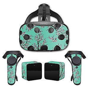 MightySkins Skin Compatible with HTC Vive Full Coverage - Cherry Blossom Tree | Protective, Durable, and Unique Vinyl Decal wrap Cover | Easy to Apply, Remove, and Change Styles | Made in The USA