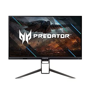 Acer Predator XB323QU NVbmiiphzx 31.5" WQHD 2560 x 1440 Gaming Monitor | G-SYNC Compatible | Agile-Splendor IPS 400 | Up to 170Hz Refresh Rate | Up to 0.5ms | TUV/Eyesafe | Display Port & 2 x HDMI 2.0