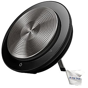 Jabra Speak 750 MS Speakerphone with Bluetooth Dongle- Teams Version- PC, MAC, Tablet, Smartphone Compatible, 7700-309 - Microfiber Cloth Included