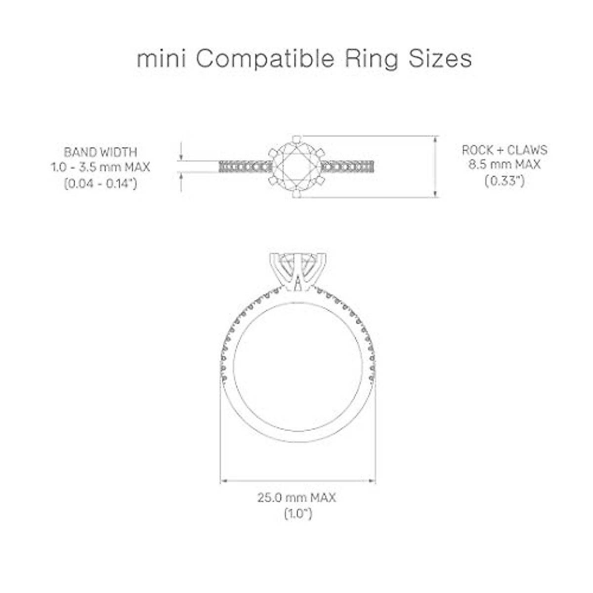 MONOLIX Slim Engagement Ring Box, Thin Unique Sliding Lid, Elegant Discreet Secret Surprise Marriage Wedding Proposal Case (Black, Mini)