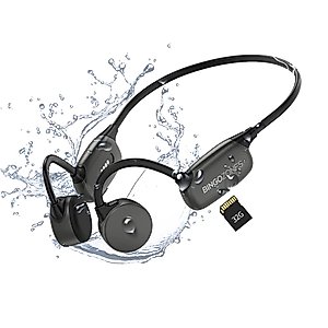 Bingozones Bone Conduction Headphones Prime Deals Today 2023 Bluetooth Open Ear Headphones IPX8 Waterproof Earphones Include MP3 with Build in Mic for TF Card Swimming,Running, Cycling, Driving,