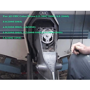 New Water Pump Impeller Housing Repair Kit,Fits OMC cobra 4 cylinder (3.0L),V6 (4.3L) and V8 (5.0, 5.7, 5.8, 7.5L) sterndrives 1986 to 1993,Replace: 984461 983895 984744