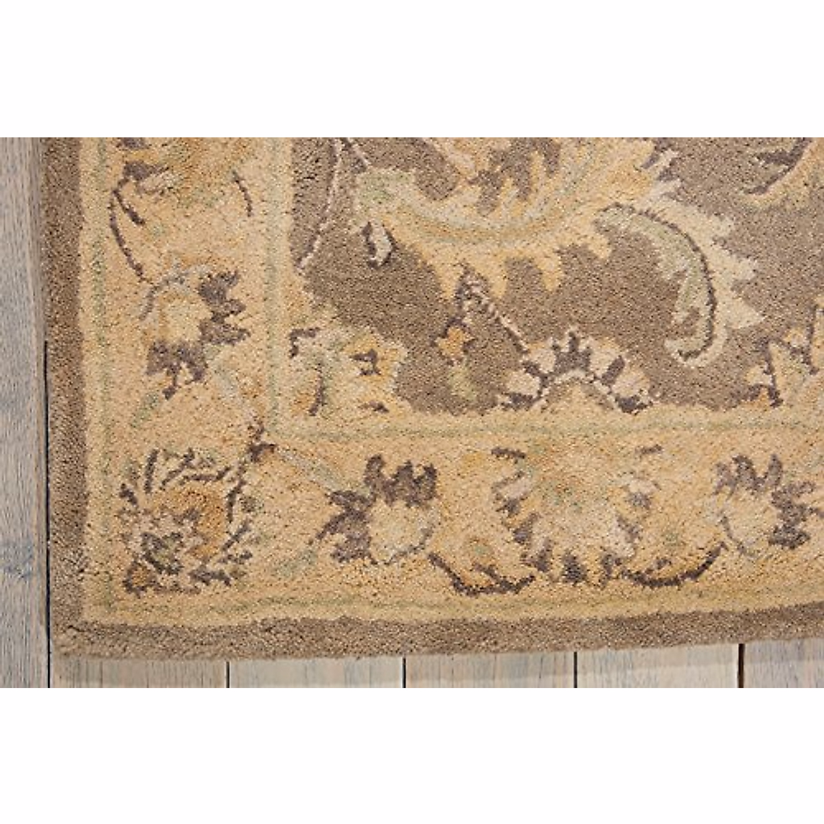 Nourison Jaipur Taupe Rectangle Area Rug, 5-Feet 6-Inches by 8-Feet 6-Inches (5'6" x 8'6")