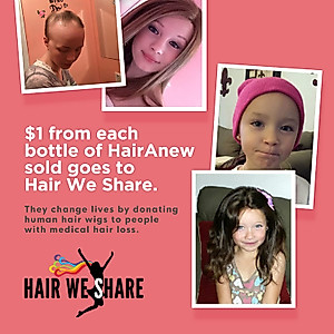 Naturenetics HairAnew Hair Growth Vitamins for Women & Men - Hair Vitamins For Faster Hair Growth & Thickness - Part of Proceeds go to Hair Loss Charity - Vegan Hair Supplement For Hair Skin Nails (1)