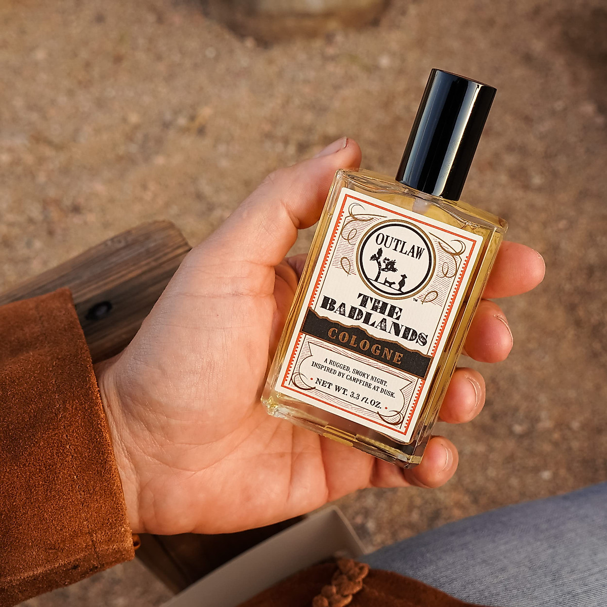 Smoky & Woody Cologne with notes of Cedar and Campfire - The Badlands Cologne by Outlaw - Men's or Women's Cologne