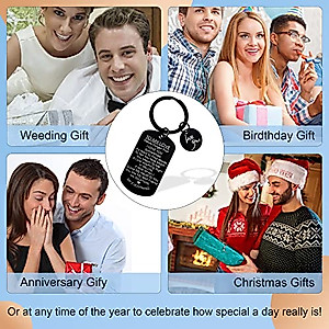 To My Love Anniversary Keychain for her him, Valentines Anniversary Birthday Meaningful Gifts for Boyfriend Girlfriend Husband Wife. Greeting Card Love Keyring for Men Women Lover Soulmate3