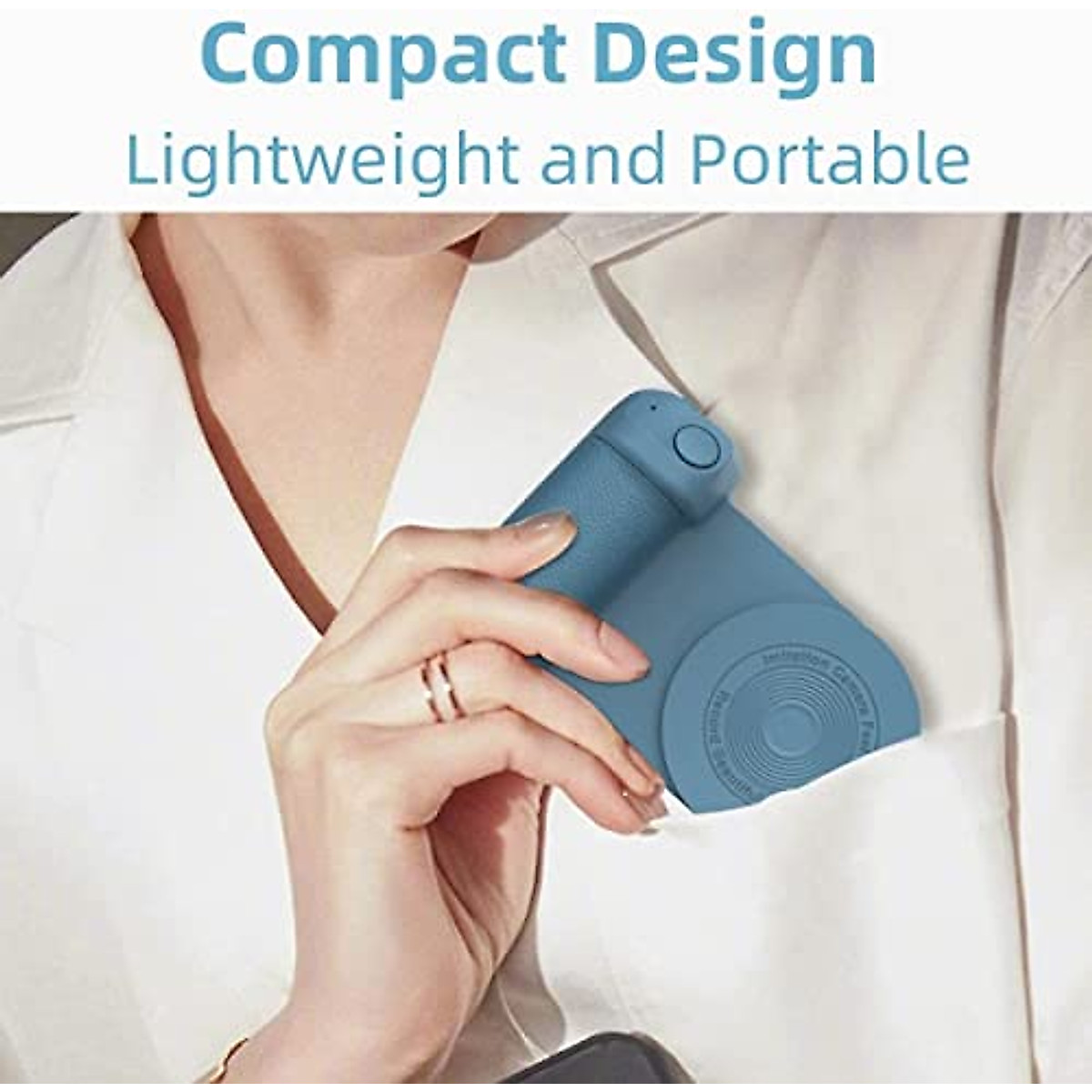 Magnetic Camera Handle Bluetooth Bracket, Magnetic Handle Photo Stand, Selfie Phone Camera Grip (No Wireless Charge, Purple)