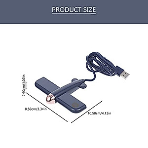 Hemobllo Airplane Shaped USB Hub- Cute USB Hub, Air Plane Extension Line Converter Charger for Desktop Computer, Computer Accessories 1 PC USB Hut 4 Ports (Blue)