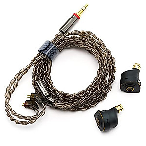 DUNU TALOS 14.6mm Planar Driver in-Ear Monitors, Hybrid 2 Balanced Armature and Magnetic Driver IEMs in-Ear Earphones (Black)