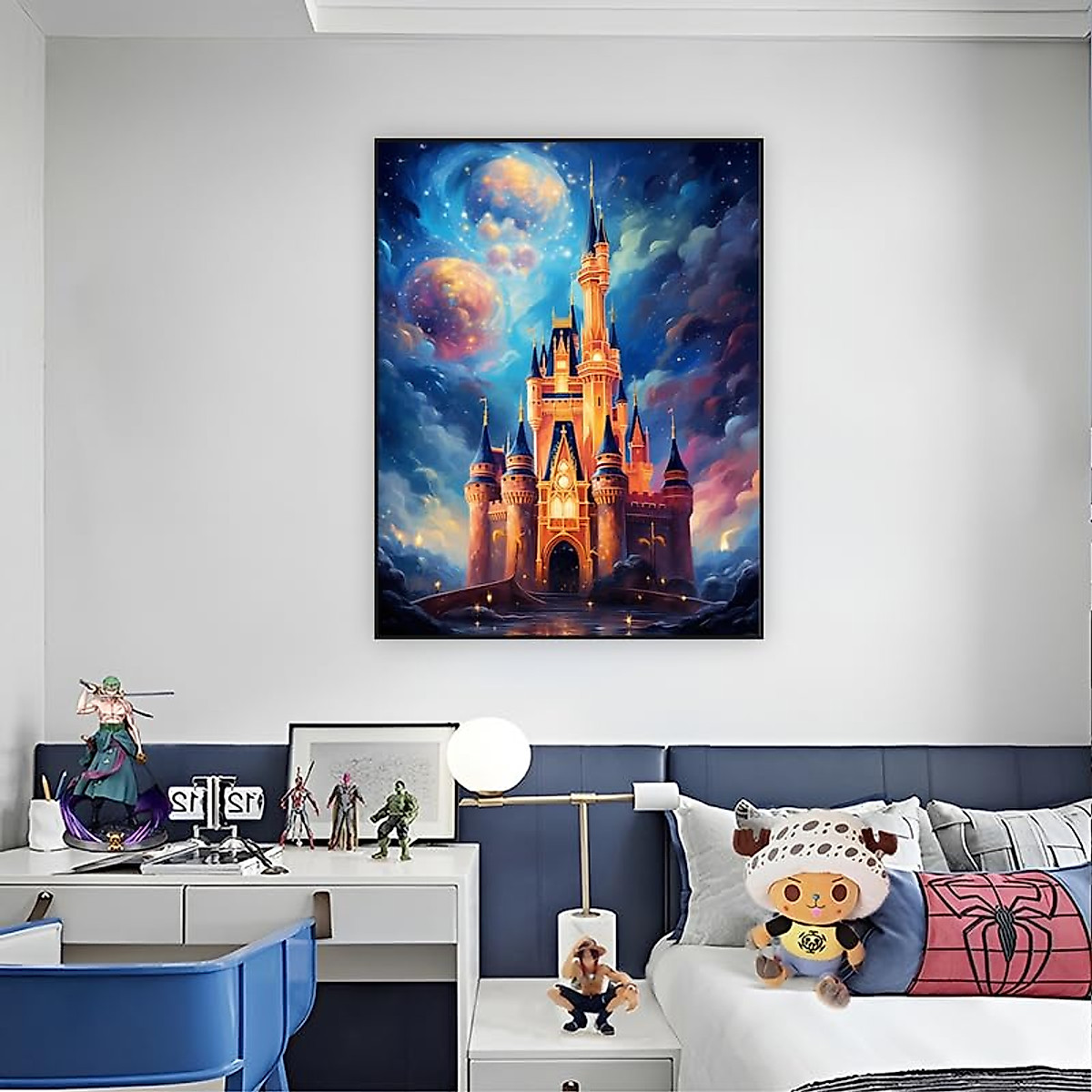 KS Diamond Painting Kits for Adults,5D DIY Full Drill Starry Sky Nightscape Castle Diamond Art Painting Kits DIY Adult Crafts 12x16inch