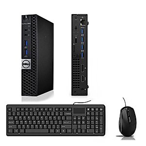 Dell OptiPlex 5050 Micro Form Factor (Intel Core i5-7600T, 32GB DDR4, 512GB SSD) WiFi, DP, HDMI, Windows 10 Pro (Renewed) ¦