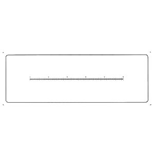 TOSUKKI 0.1mm Microscope Reticle Micrometer,Clear Micrometer Measuring Ruler, Microscope Micrometer Calibration Ruler Slide