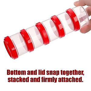 Elsjoy 30 Pack Condiment Container with Lid, 1.18 Oz Salad Dressing Container Cup To-Go Small Food Storage Container, Reusable Leak Proof Mini Sauce Cup Container for Lunch, Picnic, Fridge