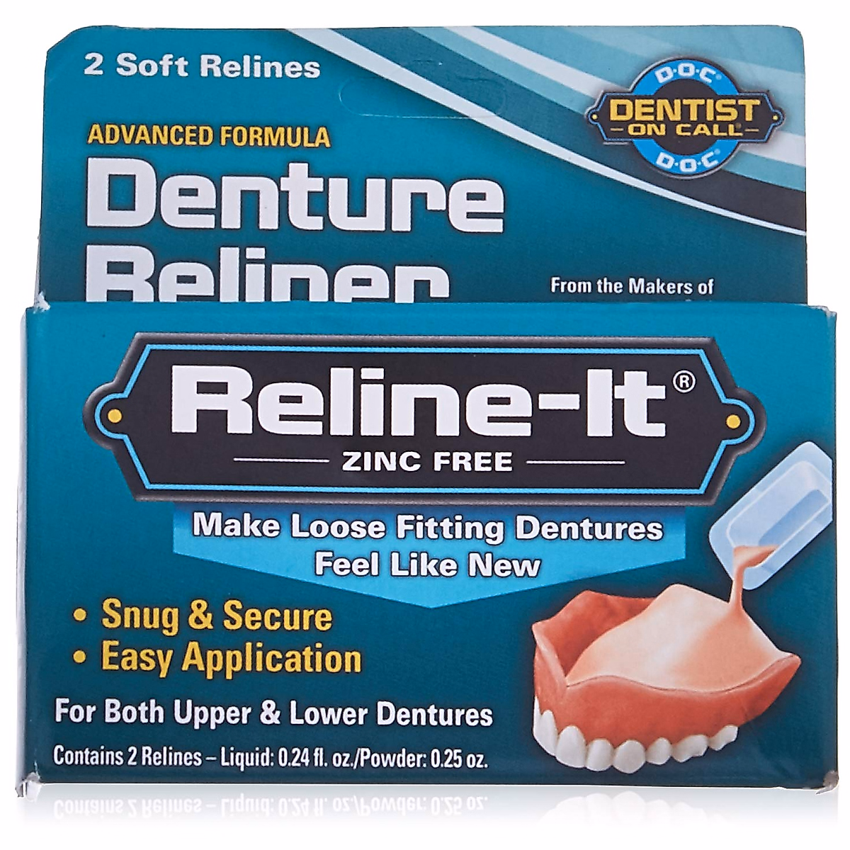 D.O.C. Reline-It Advanced Denture Reliner Kit