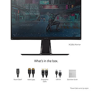 ViewSonic XG320U 32 Inch 4K UHD 1ms 150Hz Gaming Monitor with FreeSync Premium Pro, HDR 600, HDMI, DisplayPort, USB, and Advanced Ergonomics