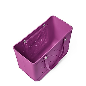 BOGG BAG Original X Large Waterproof Washable Tip Proof Durable Open Tote Bag for the Beach Boat Pool Sports 19x15x9.5 - Lightweight Cute Tote Bag - Durable Rubber Bags For Women - Patented Design