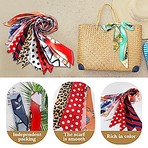 Hajoyful Neckerchief Scarf - 35pcs Hairband Handbag Handle Ribbon Fashion Bag for Women Girls Decoration…