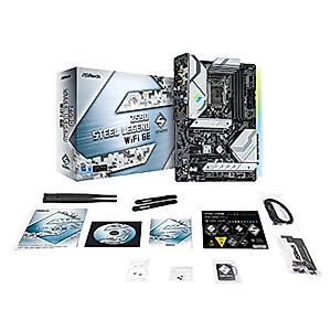 ASROCK Z590 STEEL LEGEND WIFI 6E Socket LGA1200/ Intel Z590/ DDR4/ Quad CrossFireX/ SATA3&USB3.2/ M.2/ WiFi&Bluetooth/ATX Motherboard