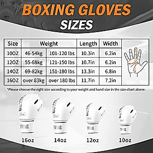 Boxing Gloves for Men and Women Suitable for Boxing Kickboxing Mixed Martial Arts Muay Thai MMA Heavy Bag Fighting Training