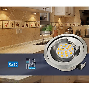 G4 LED Bulb Warm White 3000K 2W - 20 Watt Halogen JC Bulb Replacement G4 Bi Pin Bulb - LED Appliance Bulb Range Hood 20W 12V G4 Base T3 - 12 Volt ac/dc Under Cabinet Puck Light Bulbs - 6 Pack