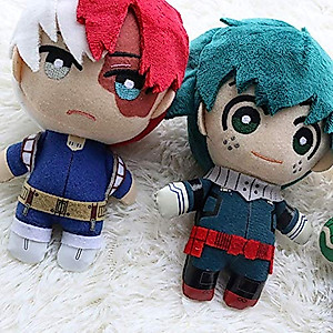 MHA Anime Plushie Cute Plushie Hero Cosplay Plushies Plush Toy Stuffed Keychain Doll, 5.9" Green