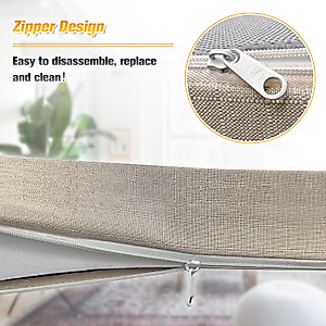 Kimgull Custom Size Bench Cushion/Bay Window Seat Pads, Soft Bench Cushion for Outdoor Furniture, Waterproof Seat Cushion, Non Slip Seat Mat for Patio Bench Swing (Thickness 1.18IN)