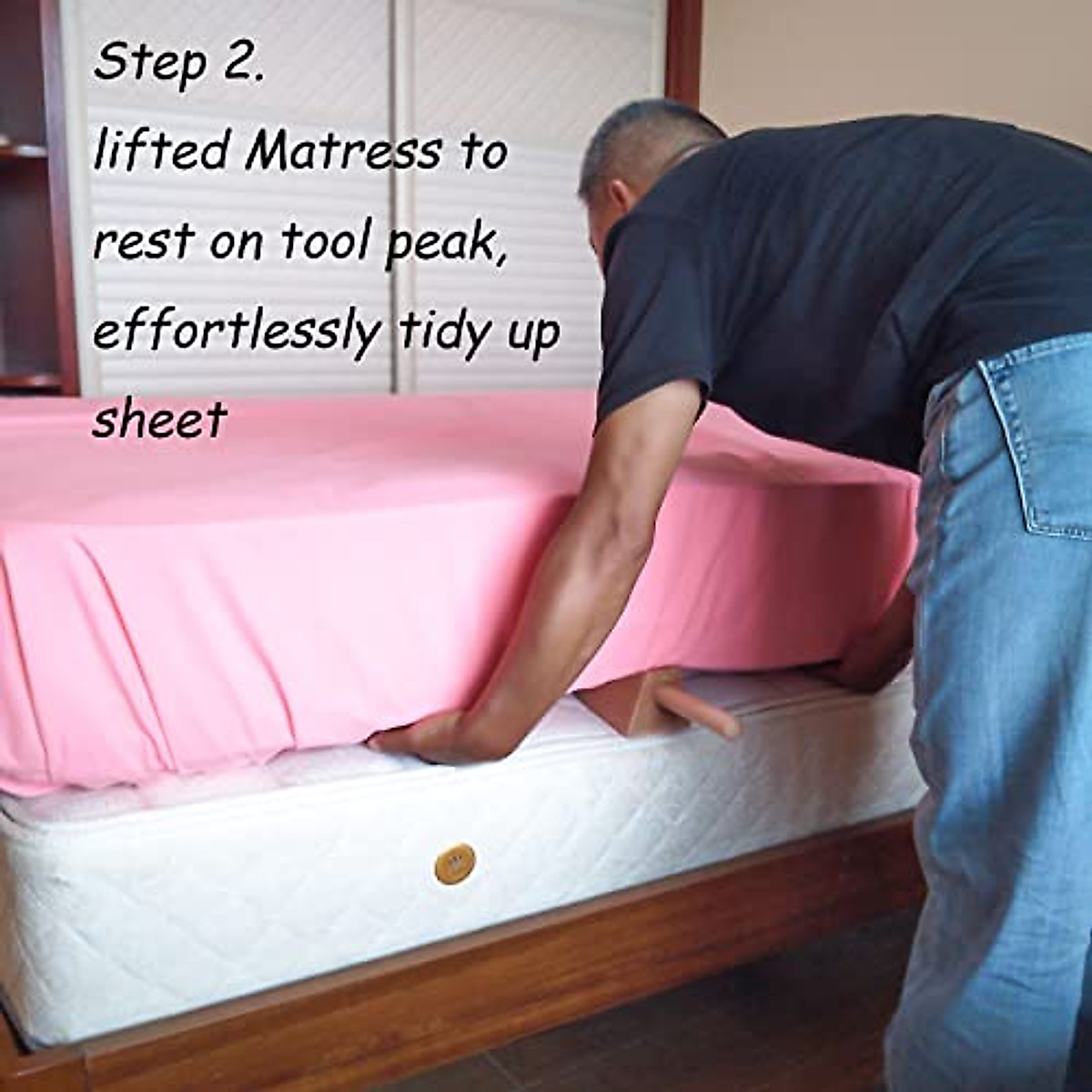 Amawon Mattress Lifter 1 Pack -Usually Slides on Box Spring- for Changing Sheets
