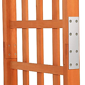Yaheetech 85in Wooden Garden Trellis Garden Arch Arbor for Climbing Planting Plant Stand in Garden Yard Outdoor, Brown