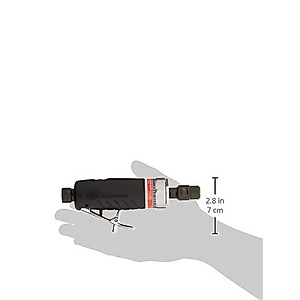Ingersoll Rand 3107G Air Die Grinder Edge Series – 1/4", Heavy Duty, Straight, Ergonomic Grip, Ball Bearing Construction, Lightweight Tool, Black