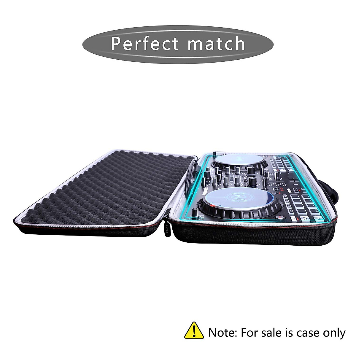 LTGEM EVA Hard Case for Numark Mixtrack Pro FX – 2 Deck DJ Controller - Protective Carrying Storage Bag (Not Compatible Other Model)