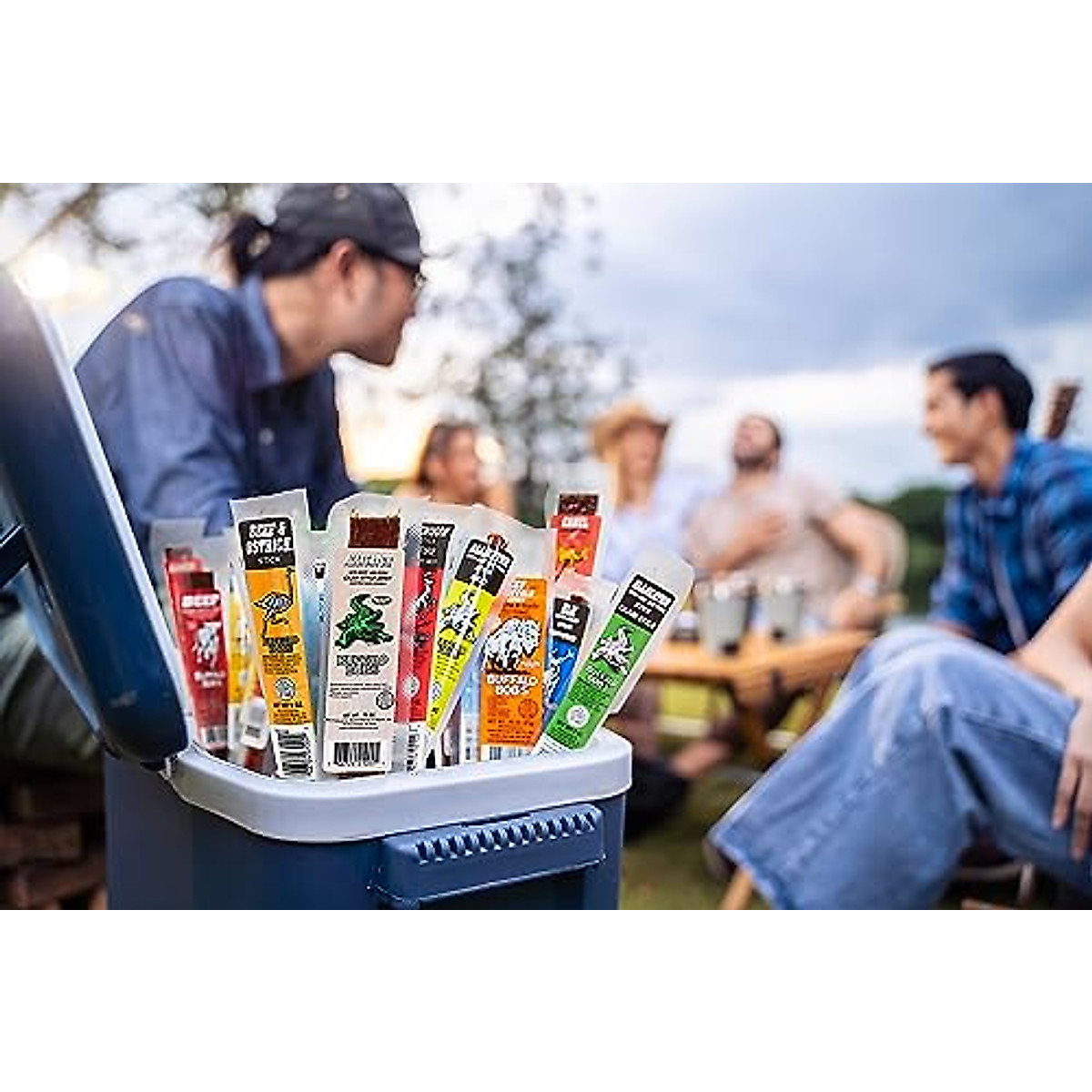 Jerky Dynasty The Ultimate 27-Piece Exotic Jerky with Gift Box - Buffalo Bob's Wild Game Jerky Variety Pack - Exclusive Flavors, Hefty Discount, Great for Stocking Stuffer & Protein Snack - Farm Raised