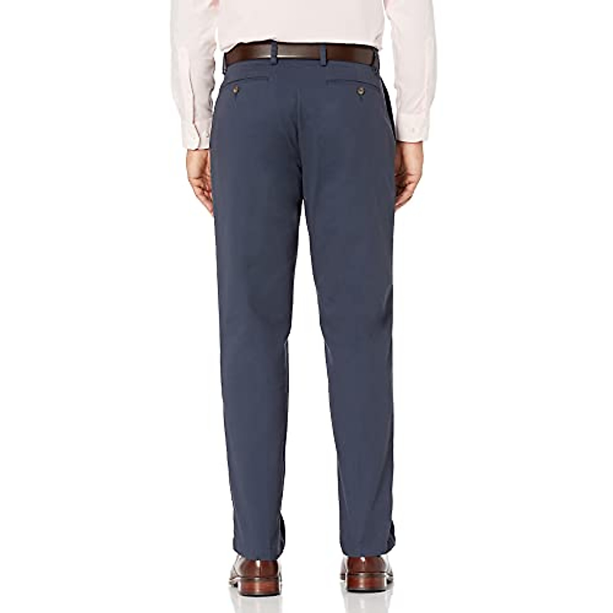 Amazon Essentials Men's Classic-Fit Wrinkle-Resistant Flat-Front Chino Pant (Available in Big & Tall), Navy, 38W x 32L