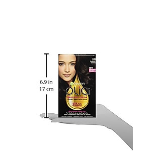 Garnier Olia Ammonia Free Permanent Hair Color, 100% Gray Coverage (Packaging May Vary), 3.0 Darkest Brown Hair Dye, Pack of 1