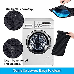 Yunqing Gel Seat Cushion with Non-Slip Cover, Cooling Seat Cushion Breathable Honeycomb Pain Relief, Sciatica Hip Egg Crate Cushion for Of Blue