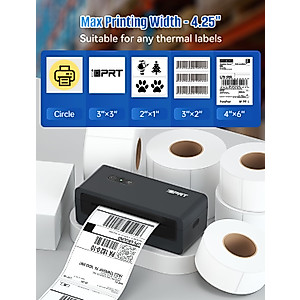 iDPRT Bluetooth Thermal Label Printer for Phone via APP, 4X6 Shipping Label Printer for Small Business and Shipping Package, Support USB for Windows, Mac, Used for Amazon, Shopify, Ebay, UPS, USPS