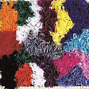 TCDesignerProducts Orange Tissue Parade Float Pomps Pack of 300-5-1/2 Inch Square Sheets, Parade Float Decorations for Trailer, Party Decorations