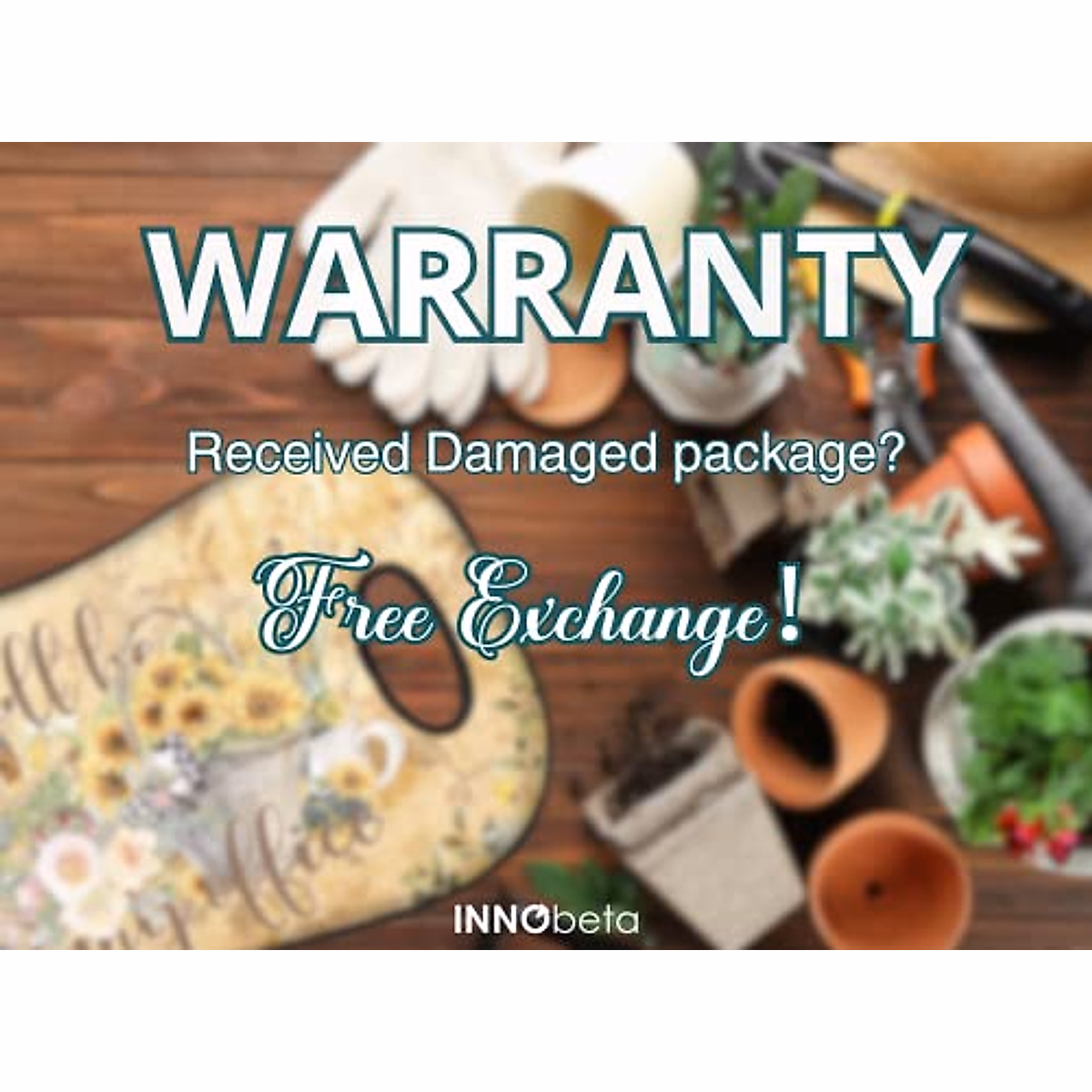 InnoBeta Kneeling Pad with Handle, Kneeling Pad for Gardening, Extra Thick & Soft Memory Foam Cushion, 18.9" x 11" x 1.75", Gardening Gifts, Yellow - I'll Be in The Office