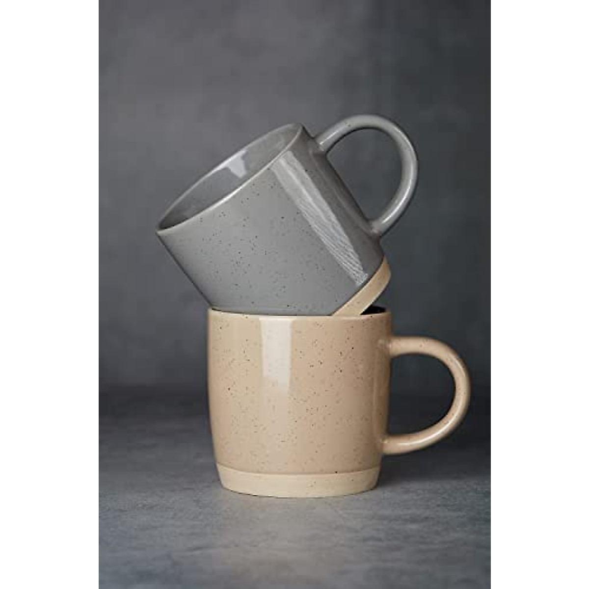 famiware Milkyway Coffee Mugs, 12 oz Coffee Mug Set for 4, Tea Cups with Handle for Coffee, Tea, Cocoa, Milk, Multi-color