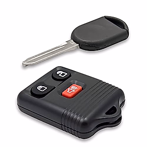 Keyless2Go Replacement for Keyless Entry Car Key Fob Vehicles That Use 3 Button CWTWB1U331, with New Uncut 80 Bit Transponder Ignition Car Key H85