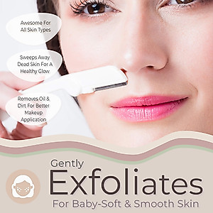 Dermaplaning Tool (6 Count) – Easy to Use Dermaplane Razor For Face – Facial Hair Removal for Women - Blade for Eyebrows and Peach Fuzz – Face Shavers for Women Help Exfoliate and Smooth the Skin