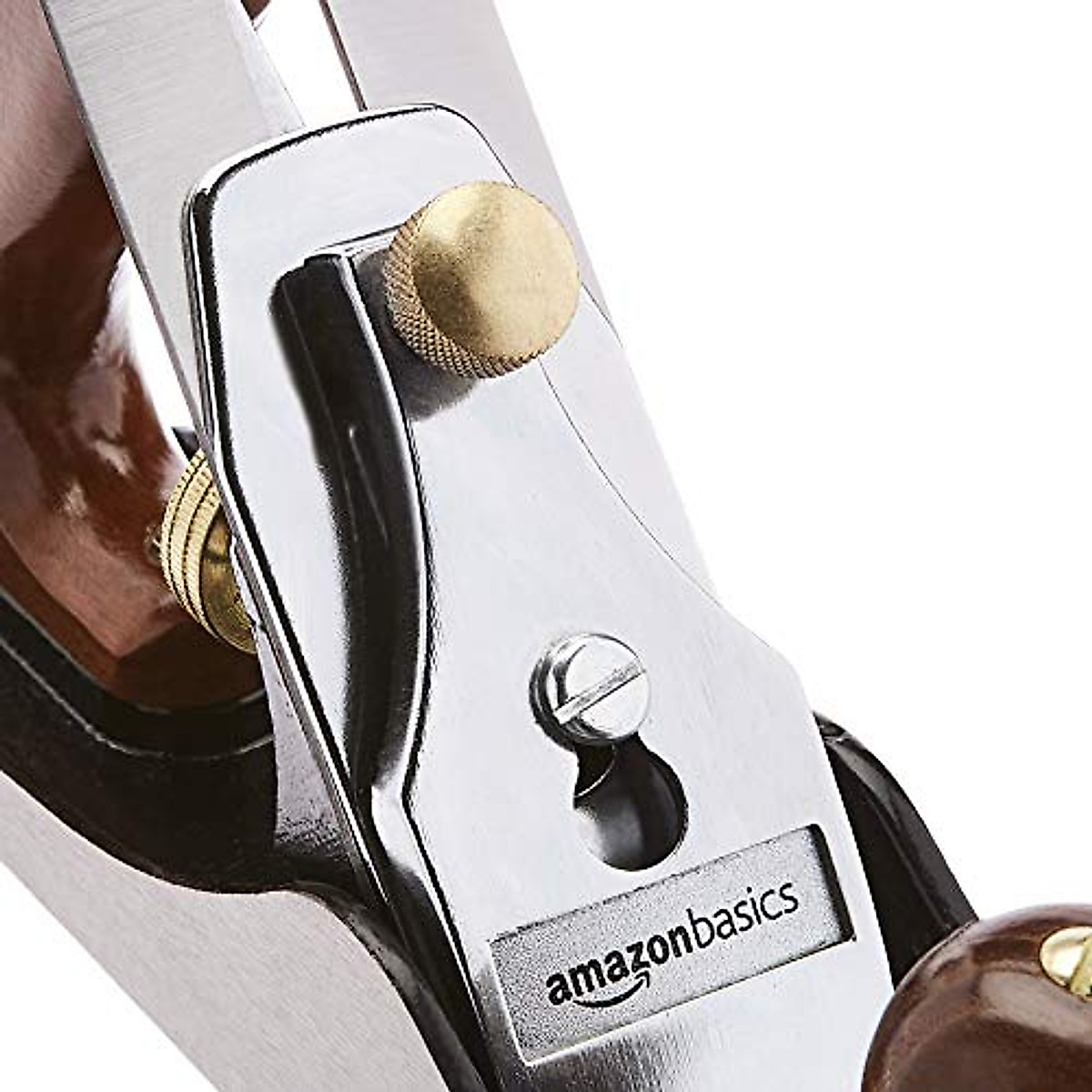 Amazon Basics No.4 Adjustable Universal Precision Smoothing Bench Hand Plane with 2-Inch Blade and Wooden Handles