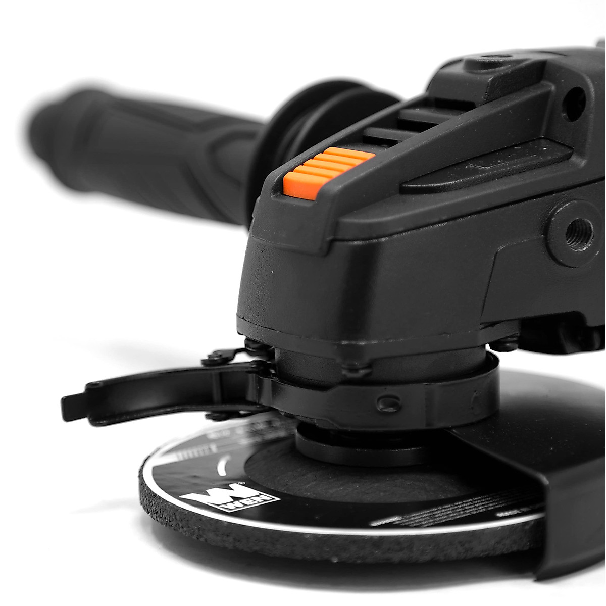 WEN Cordless Angle Grinder, Brushless with 20V Max 4.0 Ah Lithium-Ion Battery and Charger (20944), Black