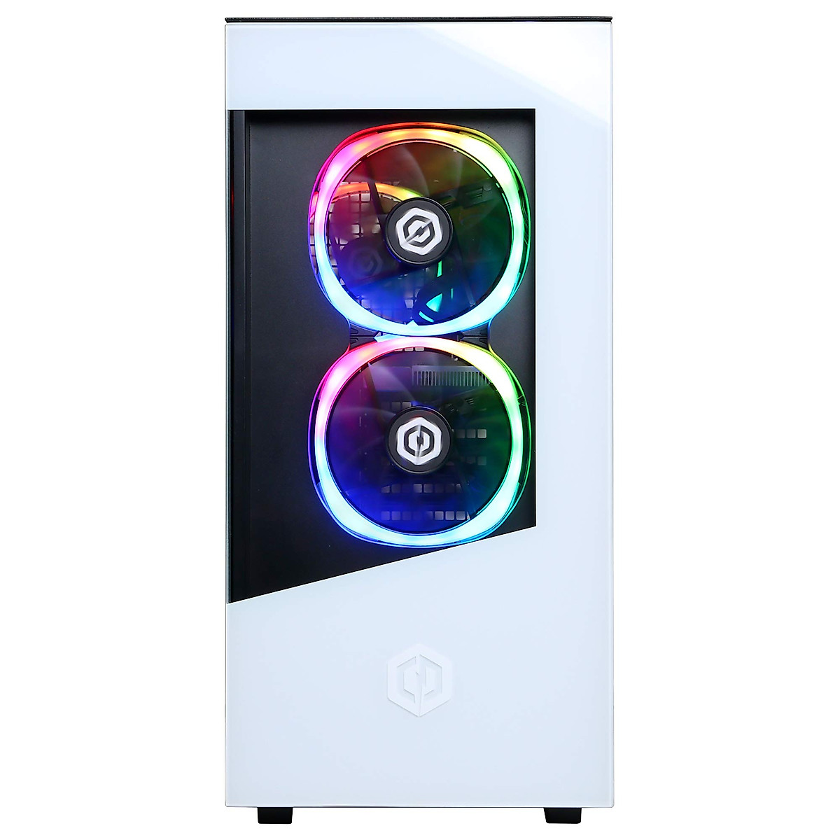 CYBERPOWERPC Gamer Master Gaming PC, AMD Ryzen 3 4100 3.8GHz, GeForce GT 1030 2GB, 8GB DDR4, 500GB PCI-E NVMe SSD, WiFi Ready & Win 11 Home (GMA888A7), White