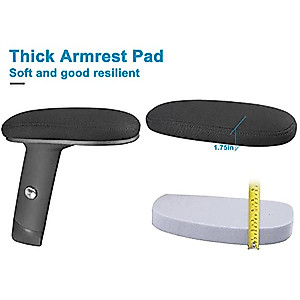 BOLISS Ergonomic Drafting Chair Office Chair with Height-Adjustable Foot Ring and Adjustable Armrest 400lbs-BLACK