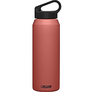 CamelBak Carry Cap Bottle - Vacuum Insulated Stainless Steel - Easy Carry, 32 oz, Terracotta Rose
