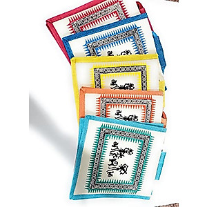 FestiveVibe- Burlap bags with handles| Jute Bag with Warli print | Jute Bag | Jute Lunch Bag | Printed Jute Bags|Return Red Yellow Orange Green Blue