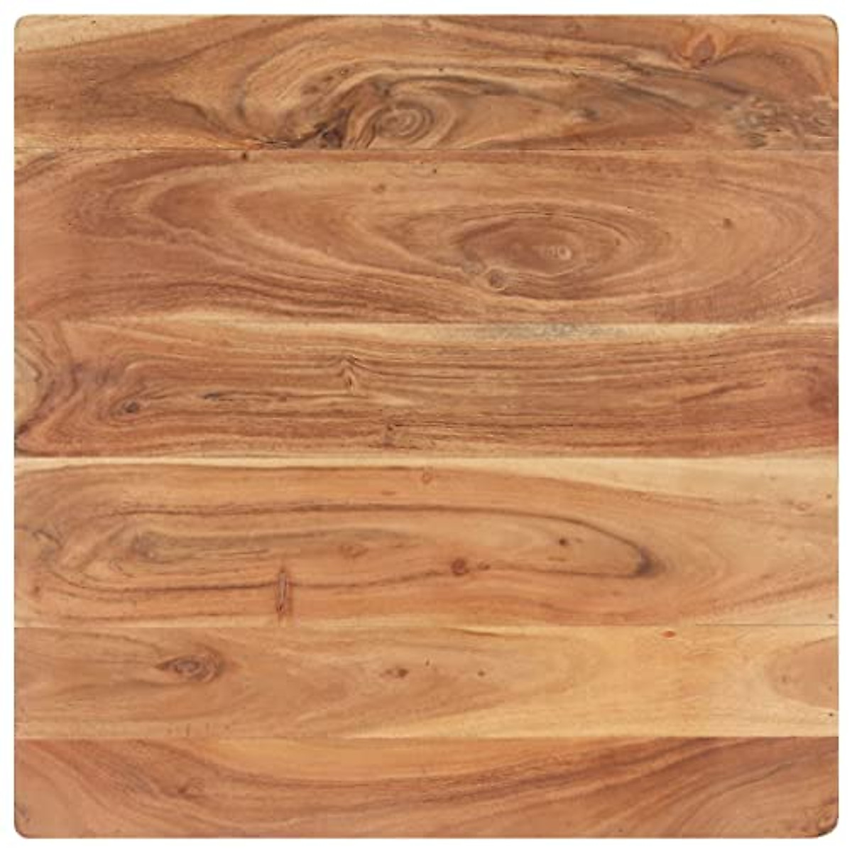 QJBSAVVA Coffee Table V-Shape 26"x26"x11.8" Solid Acacia Wood,Bedside Tables Side Tables End Tables Entrance Tables Suitable for Meeting Rooms, Reception Rooms, Offices