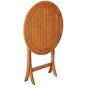 International Caravan Furniture Piece Royal Tahiti Outdoor 36" Bar Height Round Folding Table