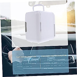 BESTOYARD car refrigerator personal fridge cooler mini bar beer fridge thermoelectric cooler picnic beverage cooler storage fridge ac personal refrigerator portable abs drinks office white
