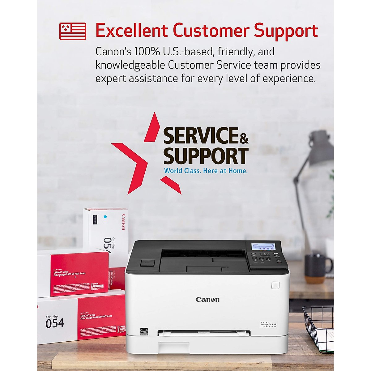 Canon Color imageCLASS LBP622Cdw Wireless Single-Function Laser Printer - Print only - 5-line LCD, 22 ppm, 600 x 600 dpi, 1GB Memory, Auto 2-Sided Printing, 8.5 x 14, USB, Ethernet